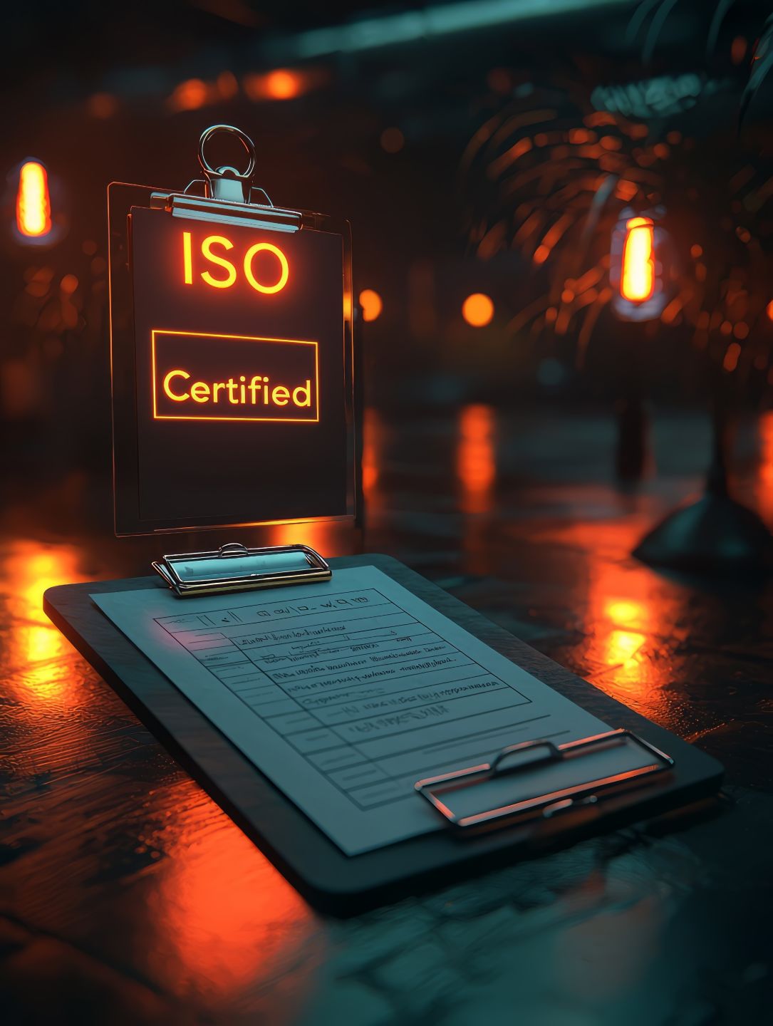 document-with-detailed-checklist-official-iso-certified-label — Risk ...